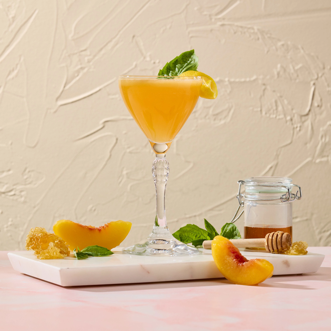 Honey, Basil & Peach Bee’s Knees – DaVinci Gourmet
